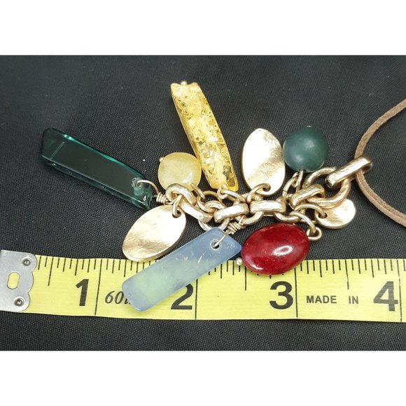 Chico's | Jewelry | Nwt Chicos Gold Tone Faux Rawhide Acrylic Necklace ...